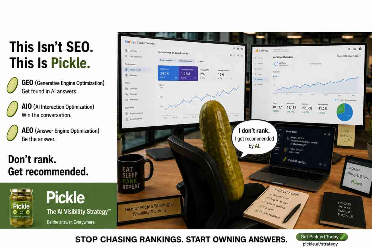 SEO Is Dead. Long Live Pickle. - Press Room